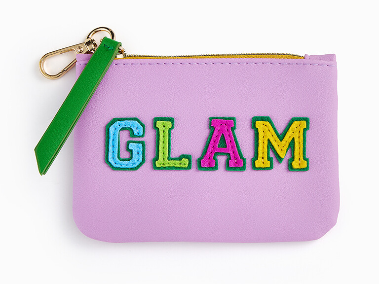Ipsy Purple Tiny Glam Bag Keychain