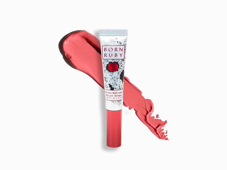 Born Ruby Oh-So-Natural Blush Drops in Peach Charmeuse