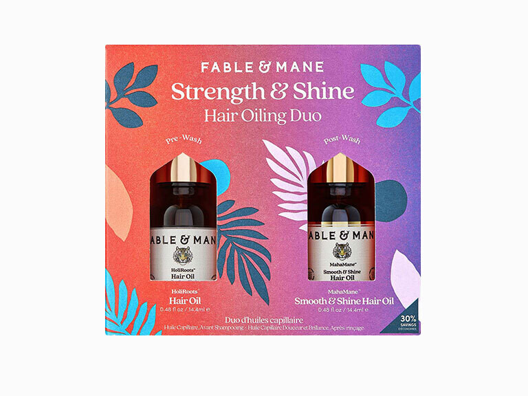 Fable & Mane Strength & Shine Mini Hair Oiling Duo