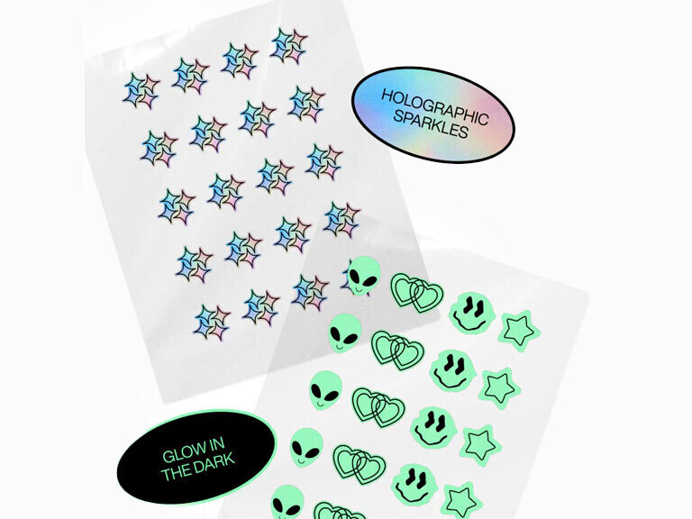 Kiki World Spot On Stickers in Dani (Glow in the Dark)